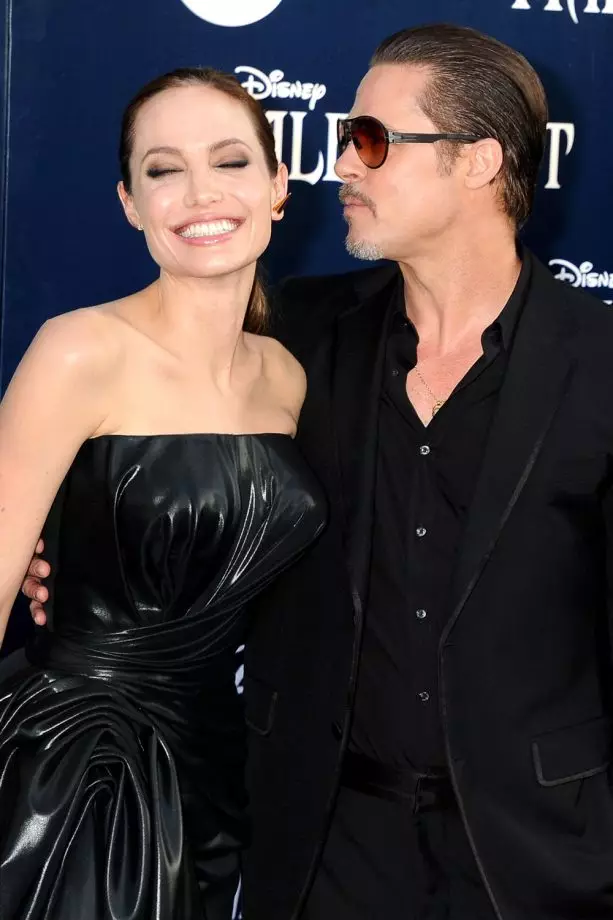 Angelina at Brad Malificent premiere