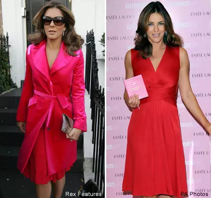 Si Elizabeth Hurley nahimong pink nga Tower of London 44438_1