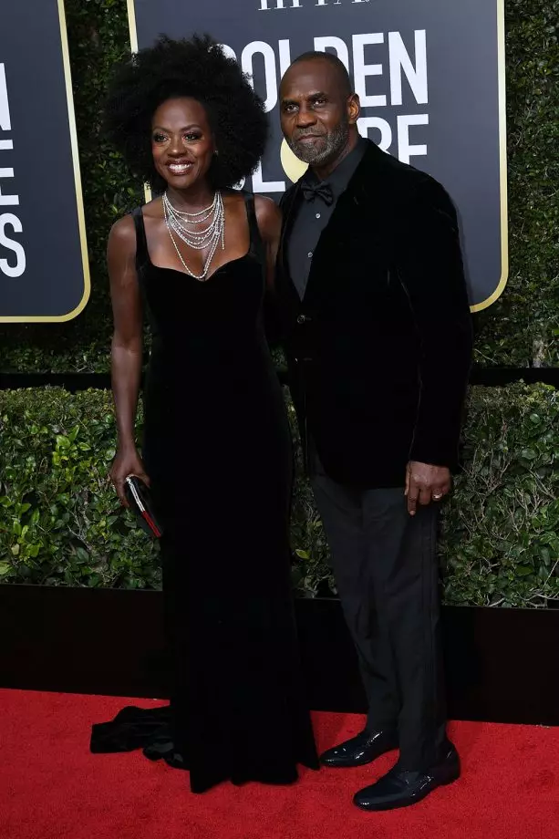 Viola Davis dan Julius Tennon, Golden Globes 2018