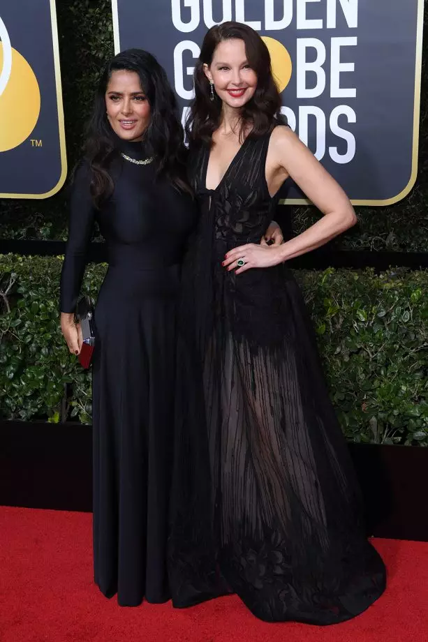 Salma Hayek dan Ashley Judd, Golden Globes 2018