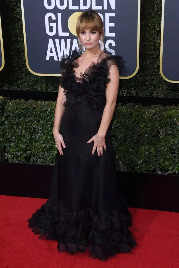 Lily James, Golden Globes 2018