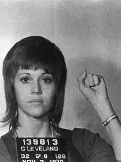 Foto segnaletica di Jane Fonda