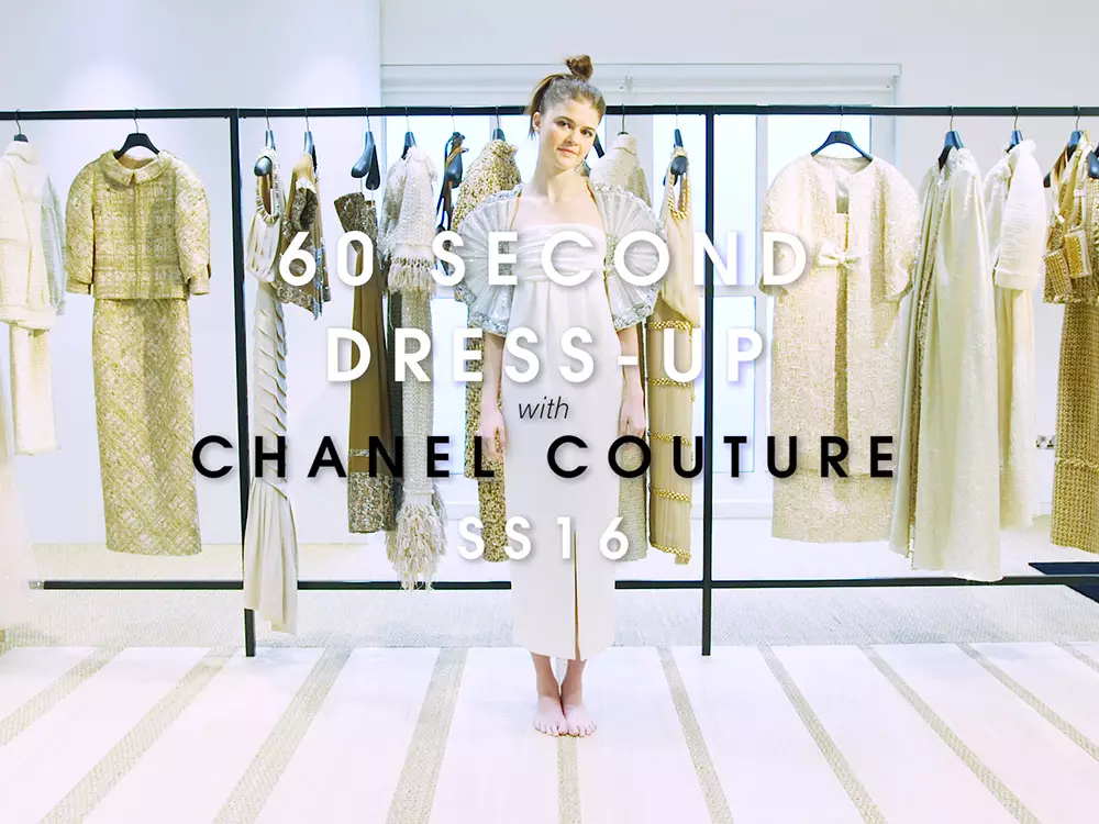 Chanel Couture SS16: Eyi ni ohun ti o dabi lati ṣere imura ni Shaneli