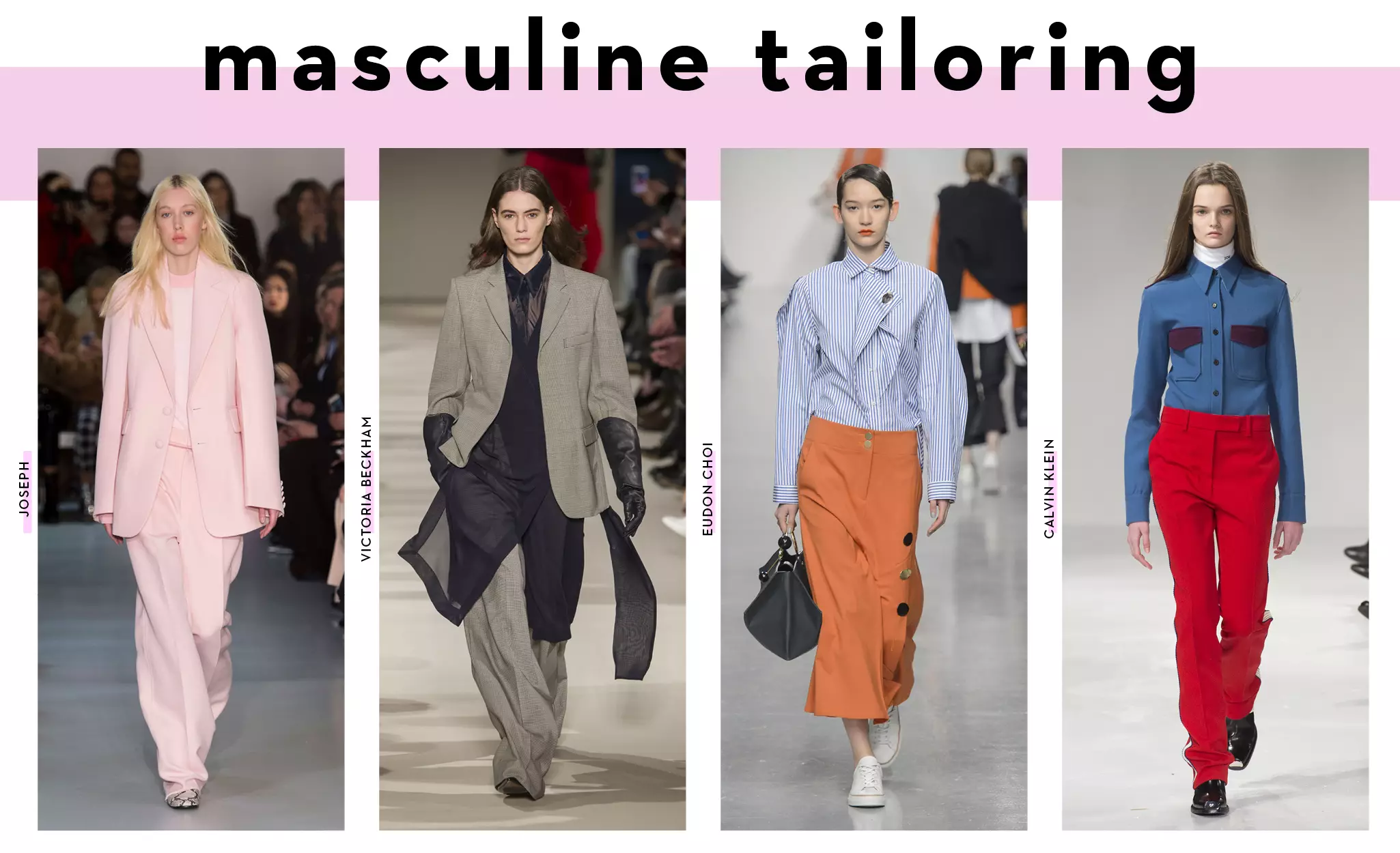 Tailoring Masculine, AW17 Fashion Trends