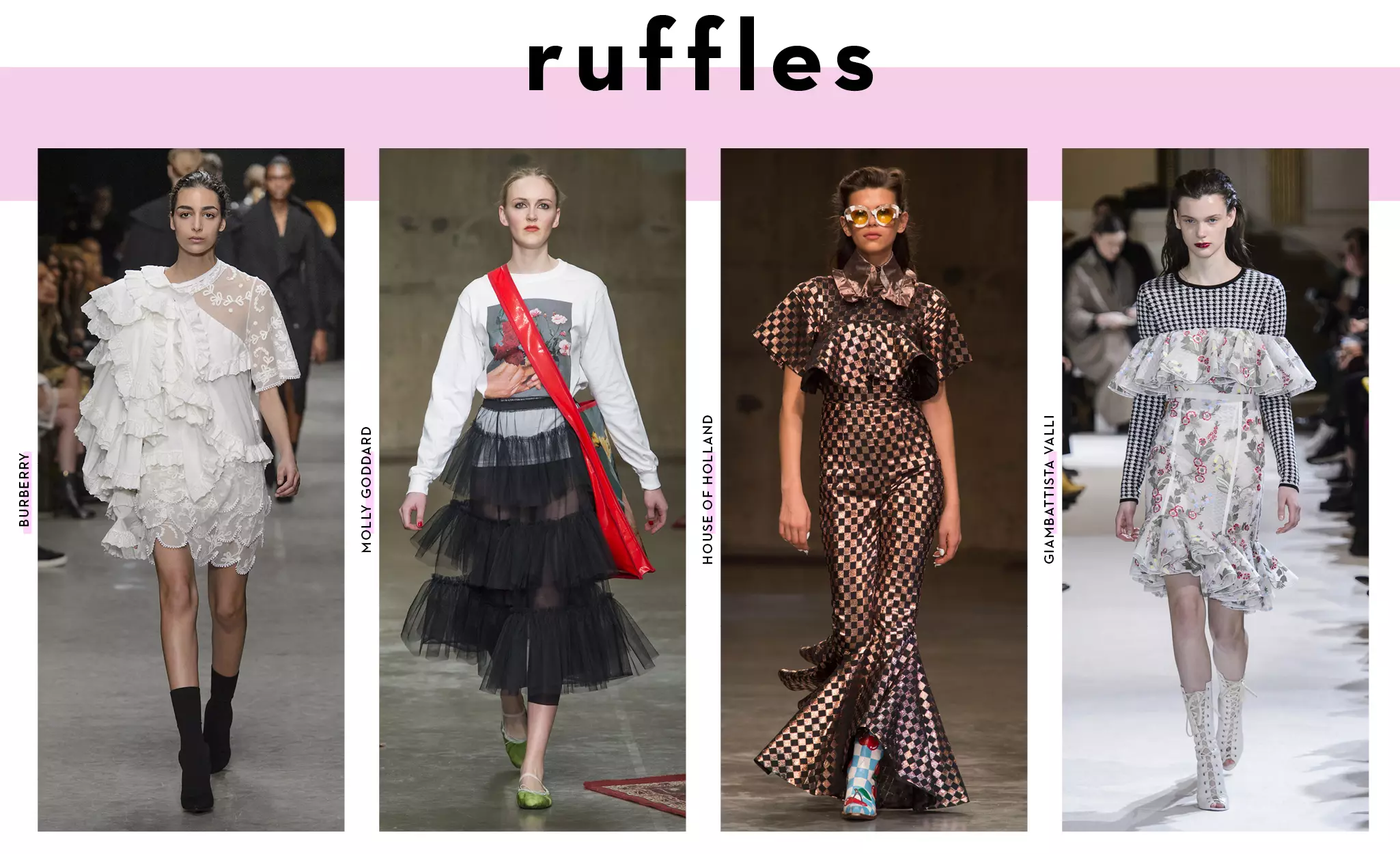 Ruffles, AW17 מגמות אופנה