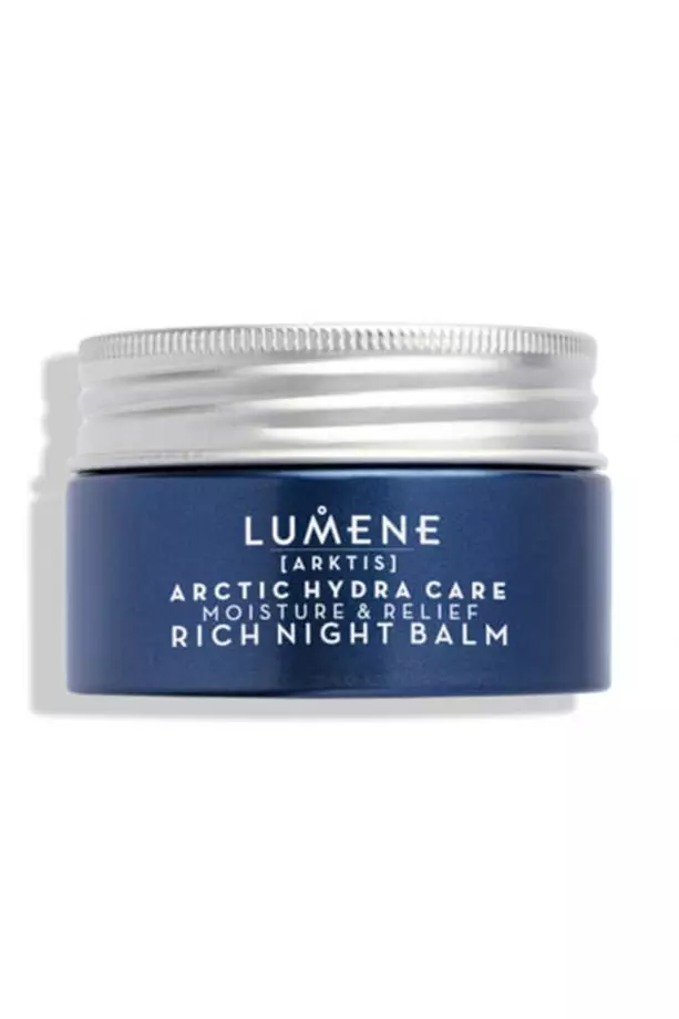 I-Lumene Arctic Hydra Care Rich Night Balm - ukhilimu wasebusuku ongcono kakhulu