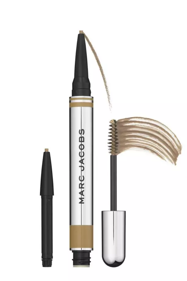 daha kalın kaşlar nasıl elde edilir: Marc Jacobs Beauty Brow Wow Duo Brow Powder Pencil ve Tinted Gel