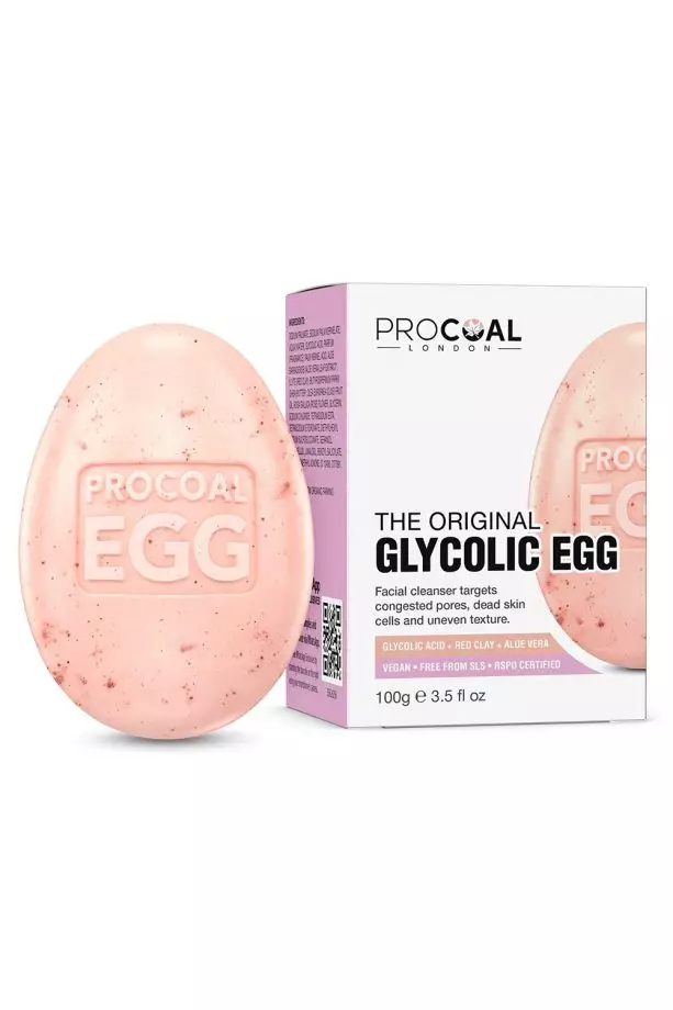 Procoal Glycolic የፊት እንቁላል ማጽጃ - ከፕላስቲክ ነፃ የሆነ ውበት