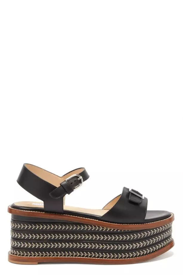 Sandalias de plataforma de cuero Hill, £ 1,090, Gabriela Hearst en MATCHESFASHION.com